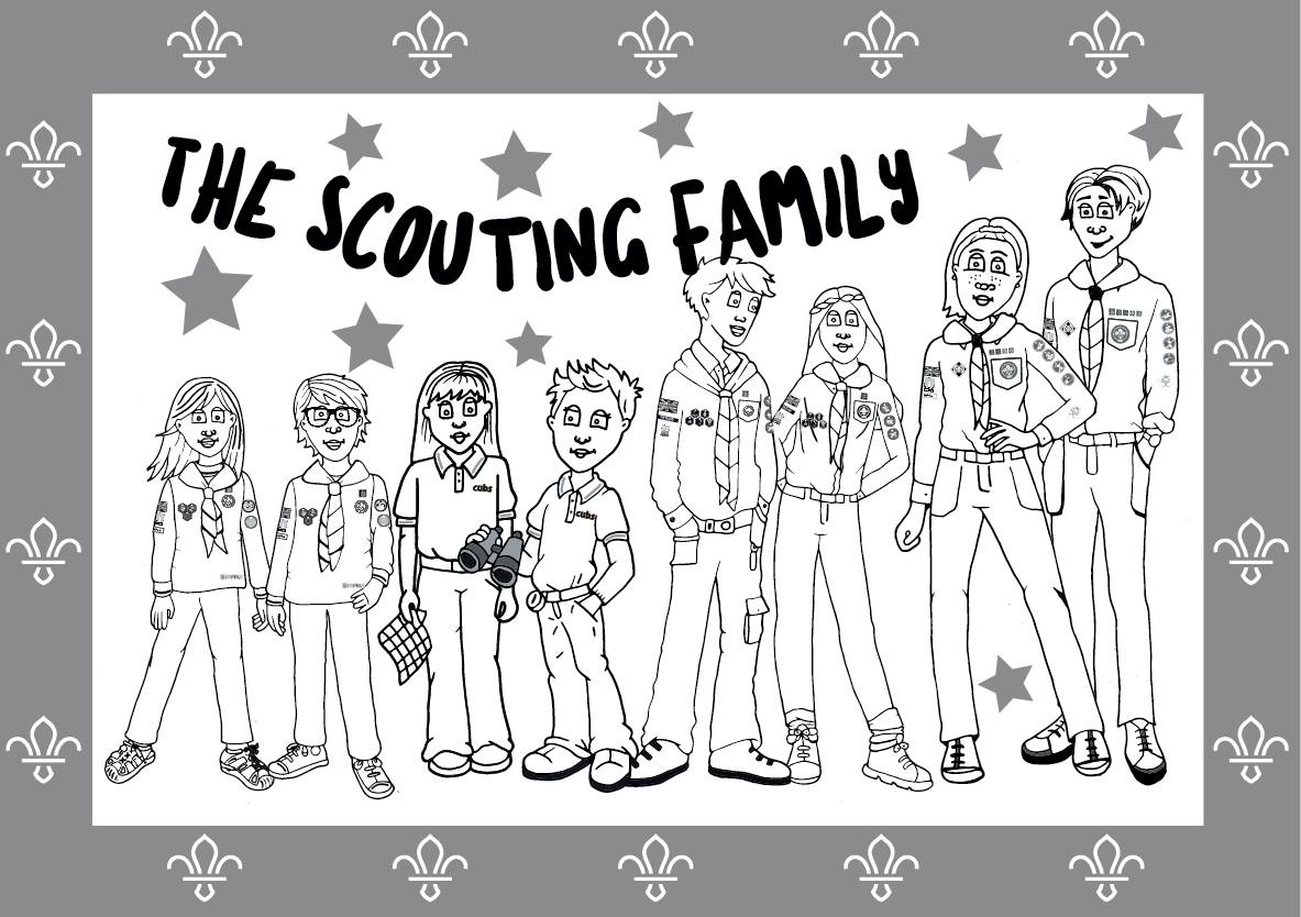 Scouty Mindful Colouring – 11th Folkestone Scout Group